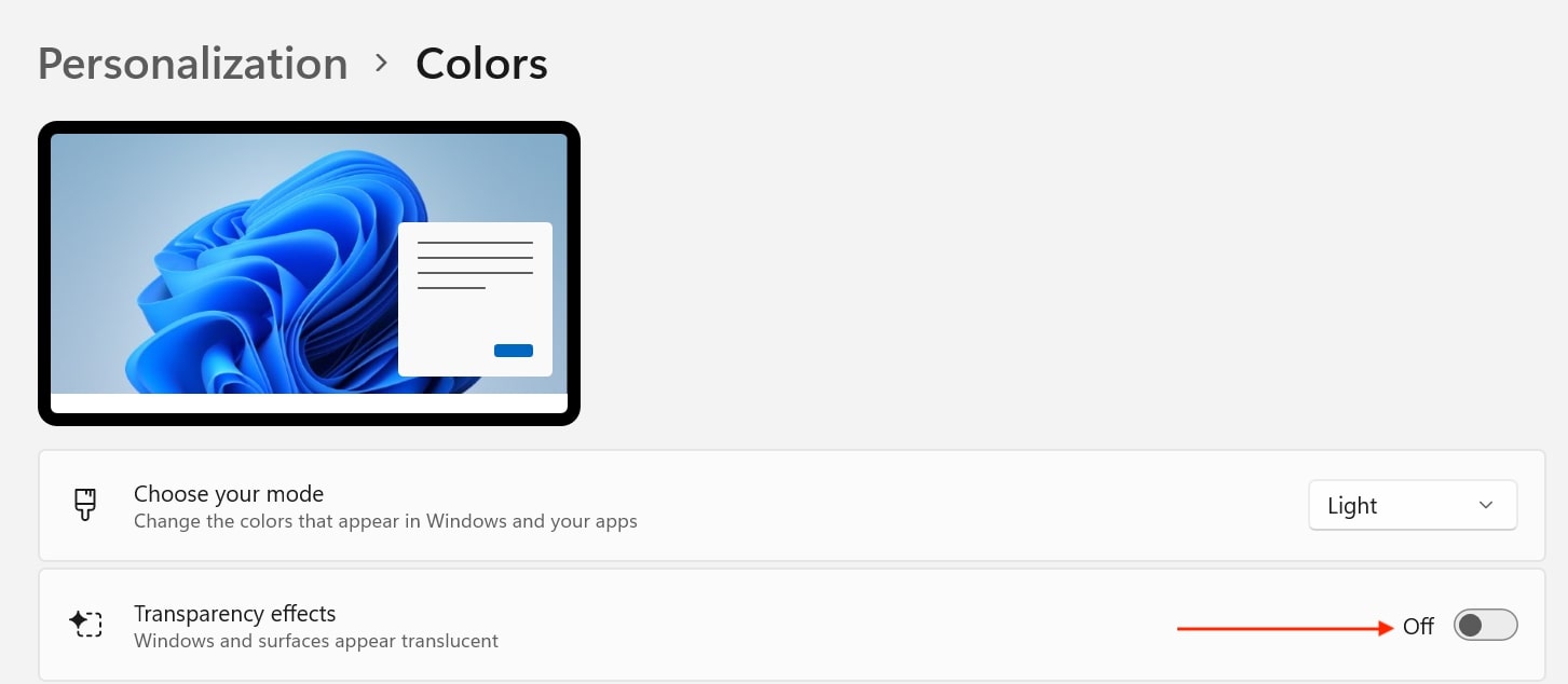 How to Turn Off Transparency Effects in Windows 11 - GeekChamp
