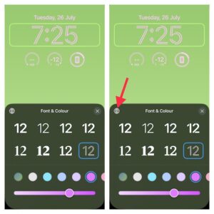 How to Customize Font and Color on iPhone Lock Screen in iOS 18
