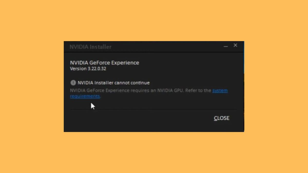 How to Fix NVIDIA Installer Cannot Continue Error in Windows 11 - GeekChamp