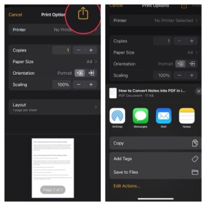 How to Convert Notes into PDF on iPhone in iOS 17 - GeekChamp