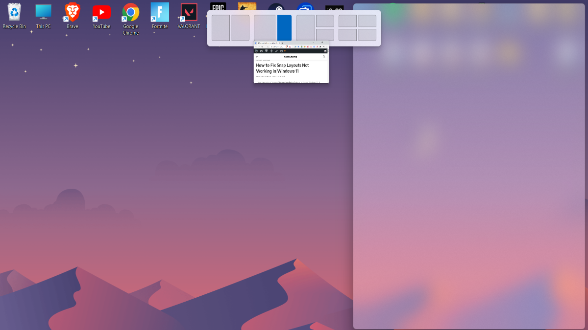 How to Fix Snap Layouts Not Working in Windows 11 - GeekChamp