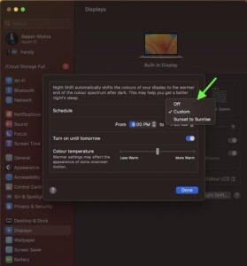 How to Enable and Use Night Shift on Mac in macOS 14 Sonoma - GeekChamp
