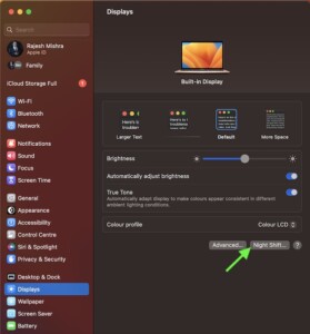 How to Enable and Use Night Shift on Mac in macOS 14 Sonoma - GeekChamp