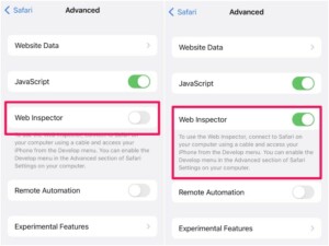 How to Enable and Use Safari Web Inspector on iPhone in iOS 17 - GeekChamp