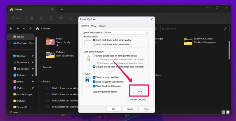 How to Fix File Explorer Not Responding in Windows 11 - GeekChamp