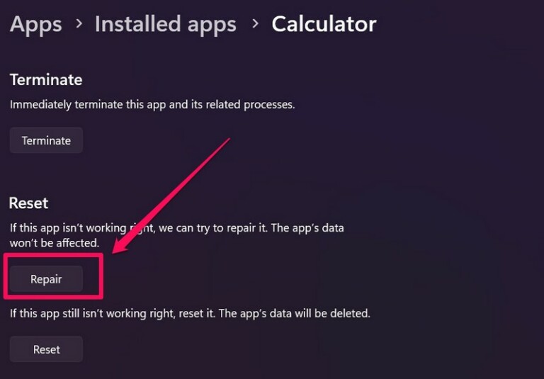 How to Fix Calculator App Not Working in Windows 11 - GeekChamp