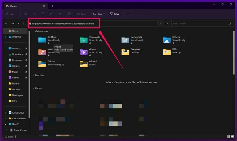 How to Fix Jump Lists Not Working in Windows 11 - GeekChamp