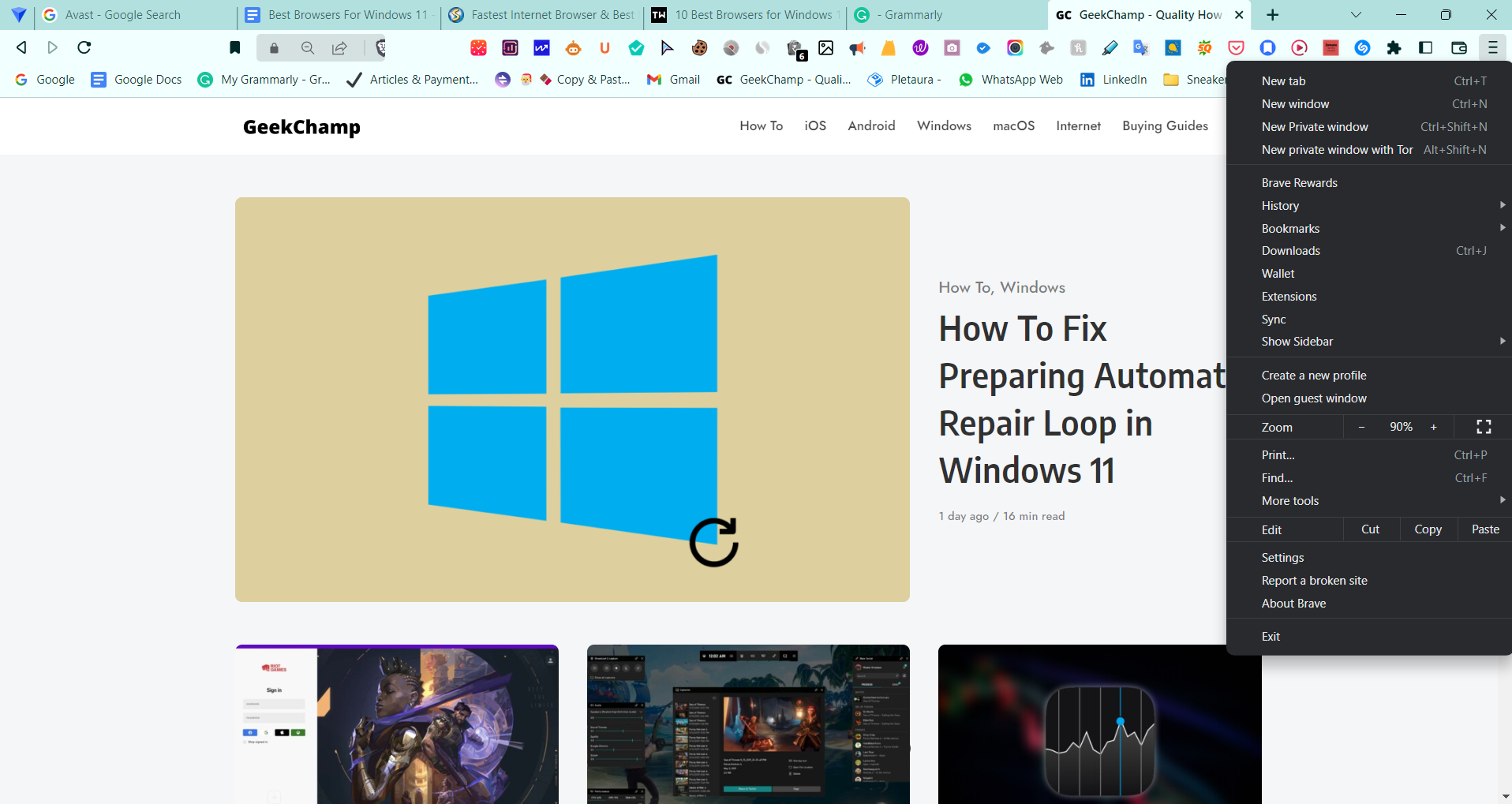 Best Browsers For Windows 11 - GeekChamp