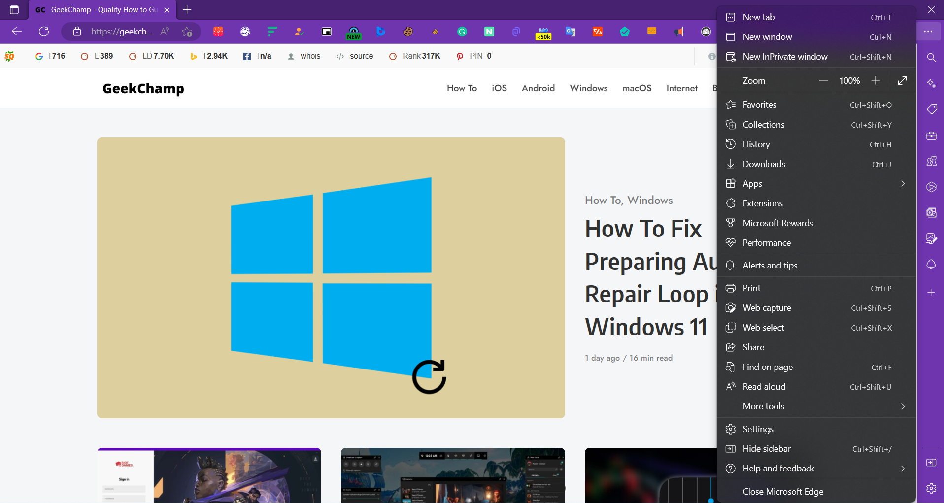 Best Browsers For Windows 11 - GeekChamp