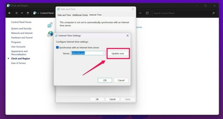 How to Fix Time Sync Not Working in Windows 11 - GeekChamp