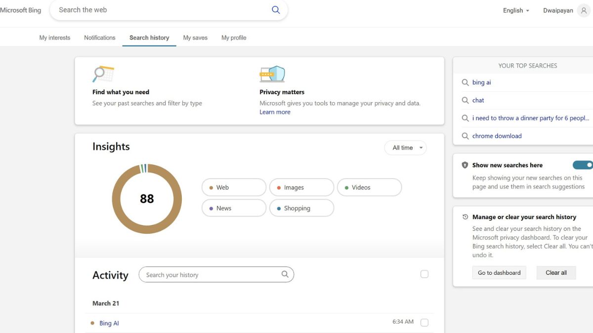 How to Clear the New Bing AI Chat Search History - GeekChamp