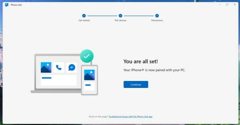 How to Set Up and Use Phone Link for iOS in Windows 11 - GeekChamp