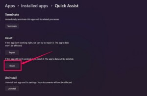 How to Fix Quick Assist Not Working in Windows 11 - GeekChamp