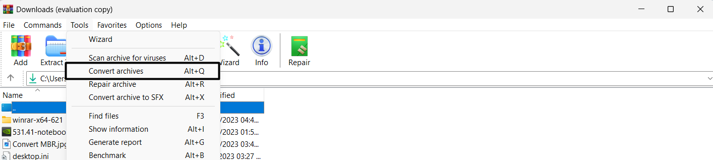 How to Install and Use WinRAR in Windows 11 - GeekChamp