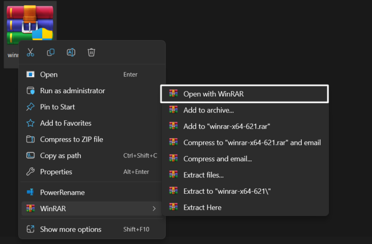 How to Install and Use WinRAR in Windows 11 - GeekChamp