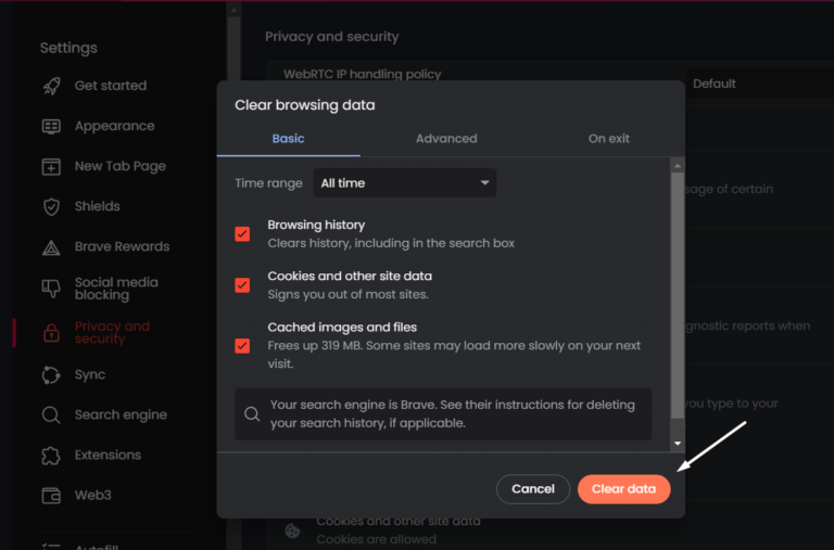 How to Fix Brave Browser Not Working in Windows 11 - GeekChamp