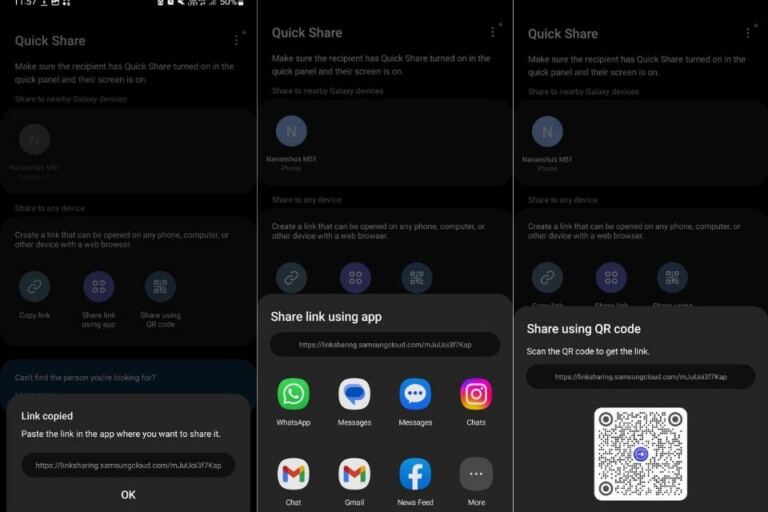 How to Use Quick Share on Samsung Galaxy Smartphones - GeekChamp