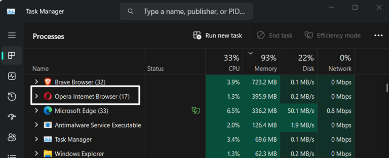 How to Fix Opera Not Working in Windows 11 - GeekChamp
