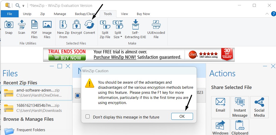 How To Install and Use WinZip on Windows 11 - GeekChamp