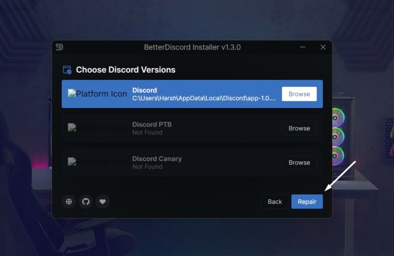 How to Fix BetterDiscord Not Working in Windows 11 - GeekChamp
