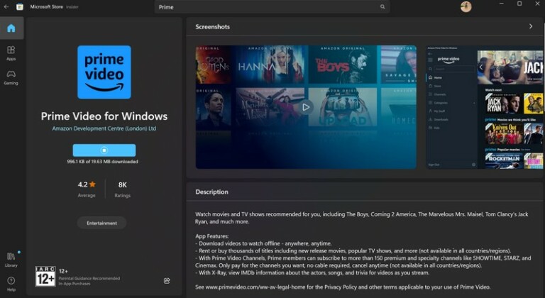 How to Install and Use Amazon Prime Video on Windows 11 - GeekChamp