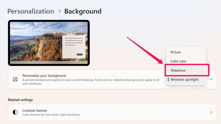 How to Change Wallpaper Automatically in Windows 11 - GeekChamp