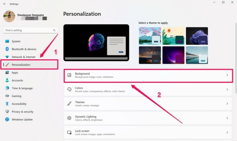 How to Change Wallpaper Automatically in Windows 11 - GeekChamp