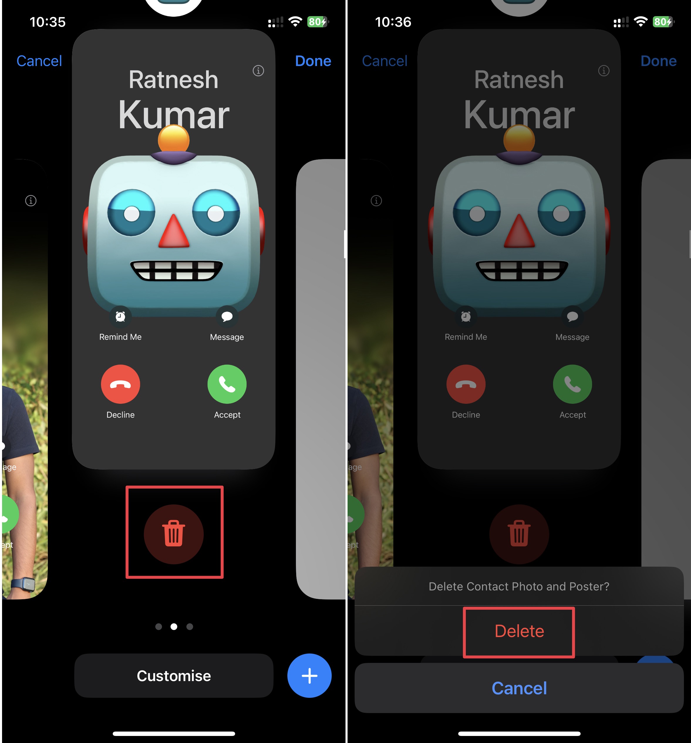 How to Delete Contact Photo and Poster on iPhone in iOS 17 - GeekChamp