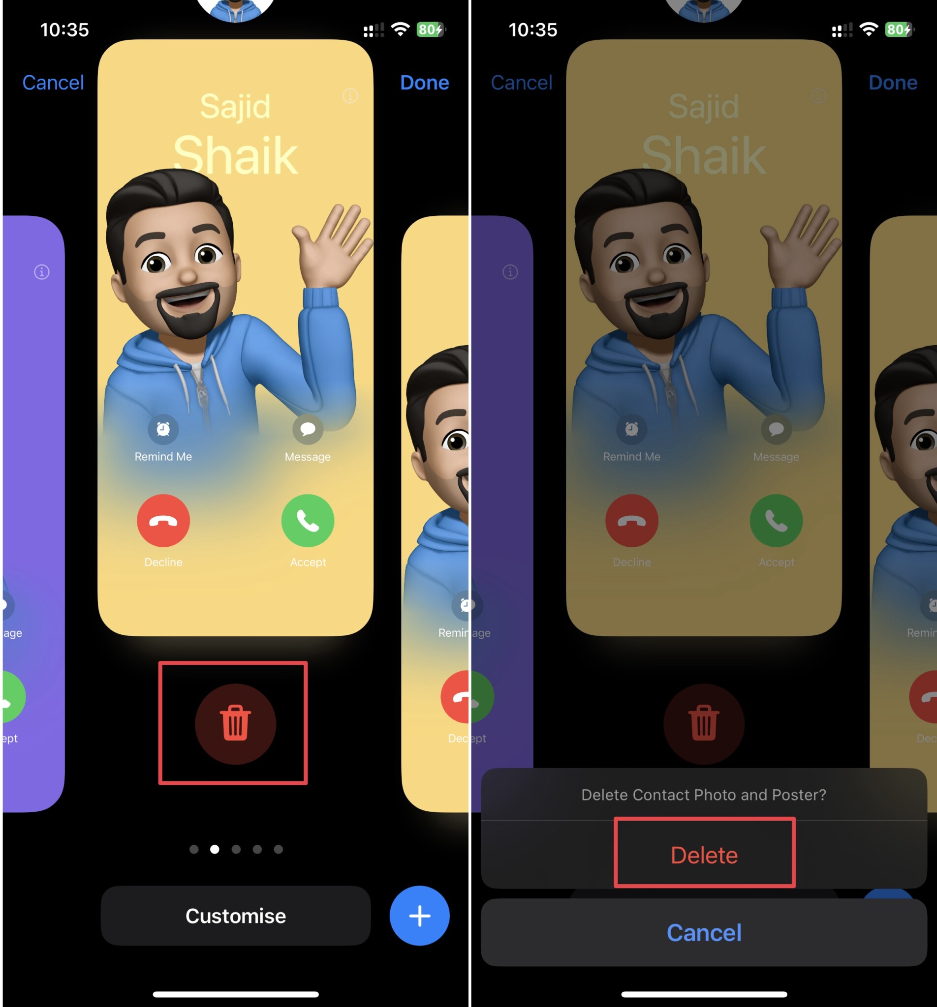 How to Delete Contact Photo and Poster on iPhone in iOS 17 - GeekChamp