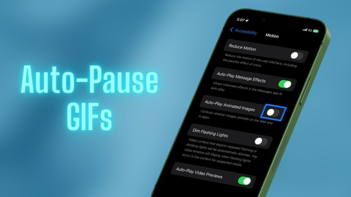 How to Automatically Pause GIFs on iPhone in iOS 17 - GeekChamp