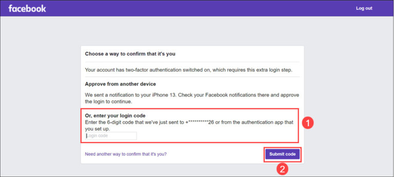 How to Log Into Facebook If You Lost Access to Code Generator - GeekChamp