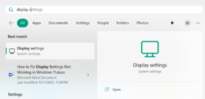 How to Fix Display Settings Not Working in Windows 11 - GeekChamp