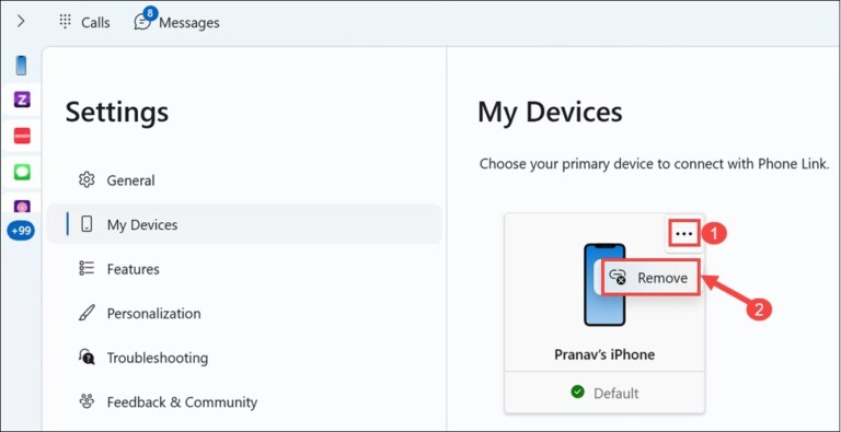 How to Disable or Uninstall Phone Link App in Windows 11 - GeekChamp