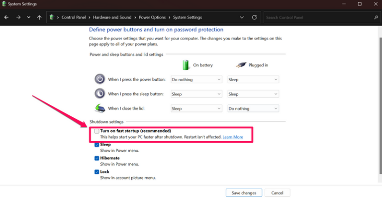How to Enable or Disable Fast Startup in Windows 11 - GeekChamp
