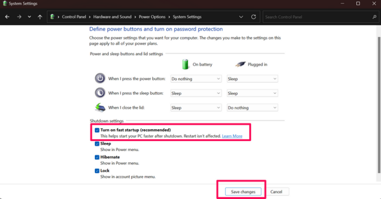 How to Enable or Disable Fast Startup in Windows 11 - GeekChamp
