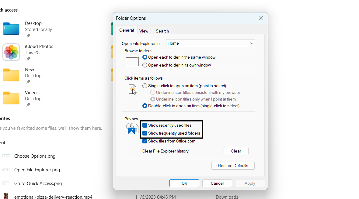 How to Fix Quick Access Not Working in Windows 11 - GeekChamp