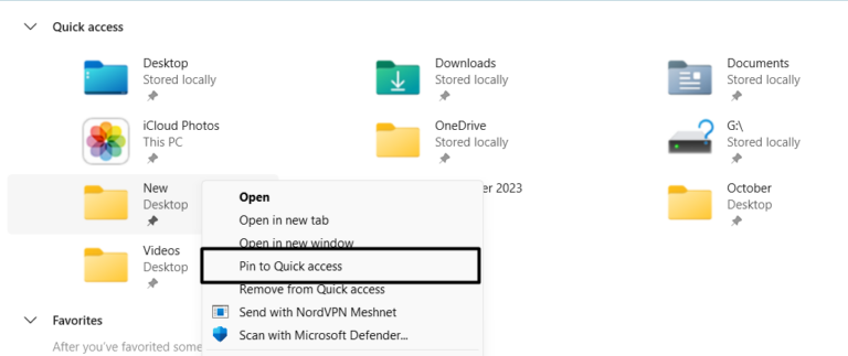 How to Enable and Use Quick Access in Windows 11 - GeekChamp