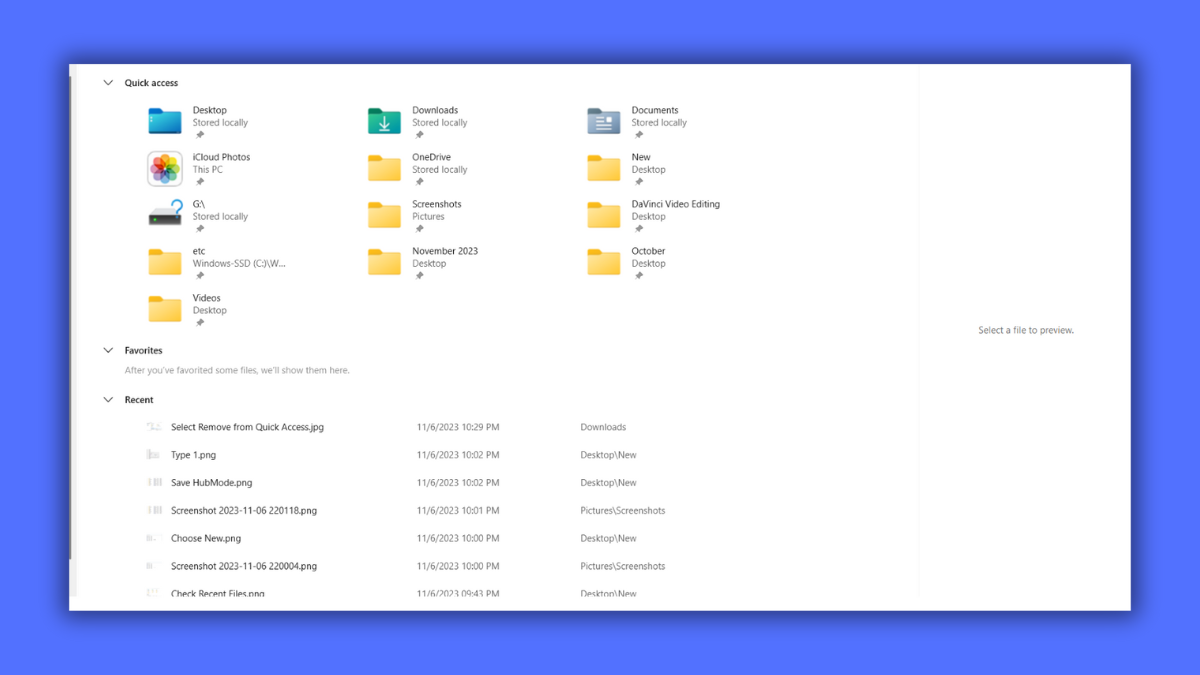 How to Enable and Use Quick Access in Windows 11 - GeekChamp