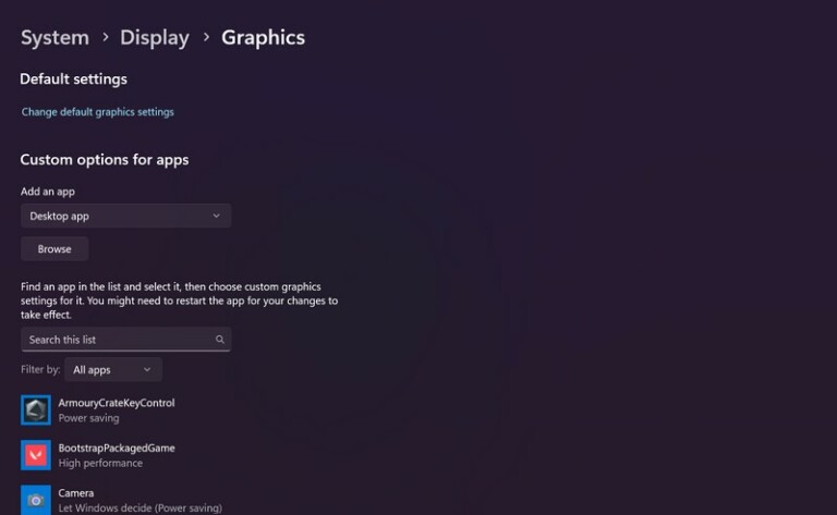 How to Set Default Graphics Card in Windows 11 - GeekChamp