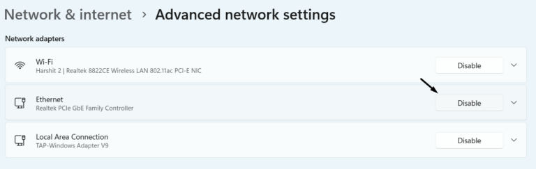 How to Fix Ethernet Not Working in Windows 11 - GeekChamp
