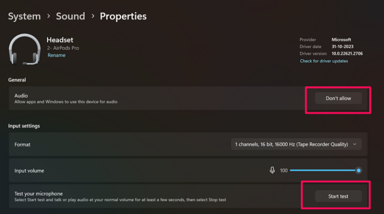 How to Fix AirPods Microphone Not Working in Windows 11 - GeekChamp