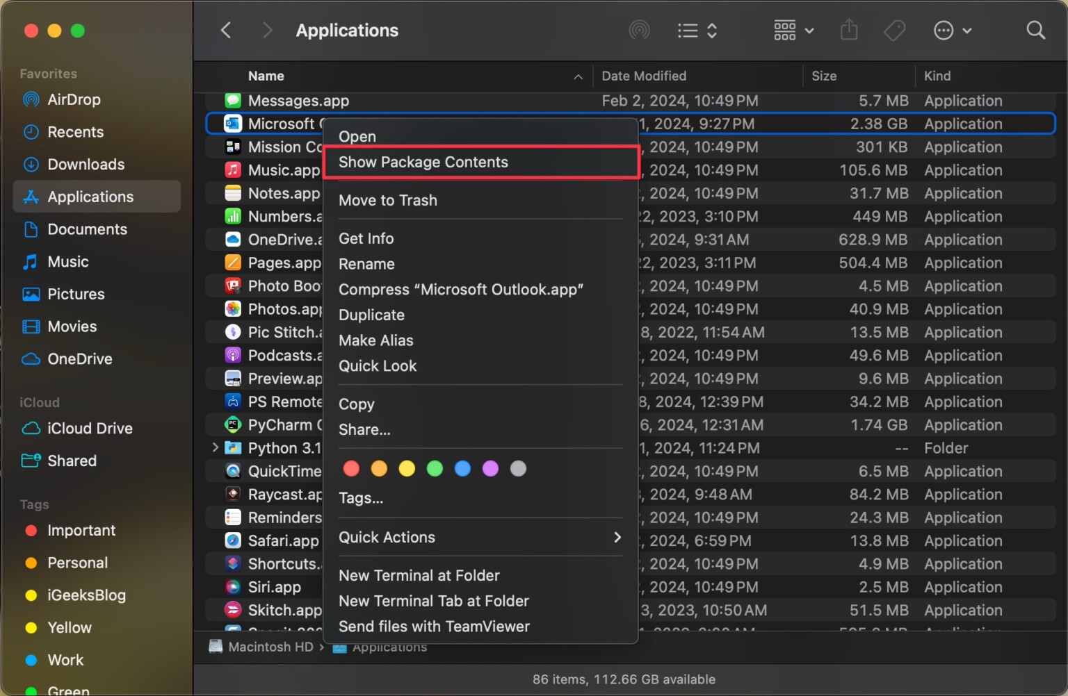 How to Fix Microsoft Outlook Not Working on Mac in macOS 14 Sonoma - GeekChamp