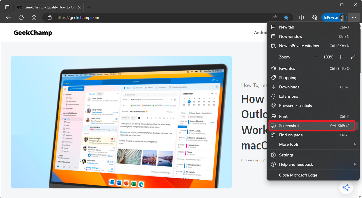 How to Take Scrolling Screenshots in Windows 11 - GeekChamp