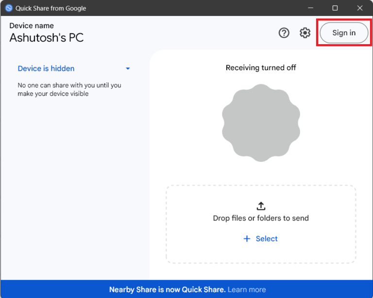 How to Fix Quick Share from Google Not Working in Windows 11 - GeekChamp