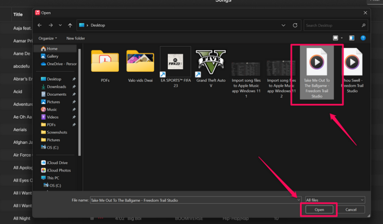 How to Import Song Files to the Apple Music App on Windows 11 - GeekChamp
