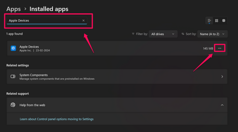 How to Fix the Apple Devices App Not Working on Windows 11 - GeekChamp