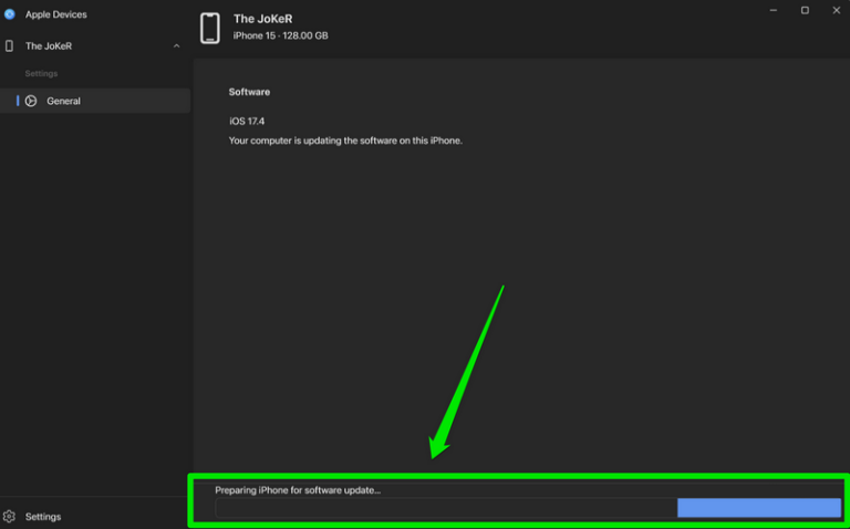 How to Update Your iPhone Using the Apple Devices App on Windows 11 - GeekChamp
