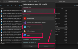 How to Open TMP Files on Windows 11 - GeekChamp