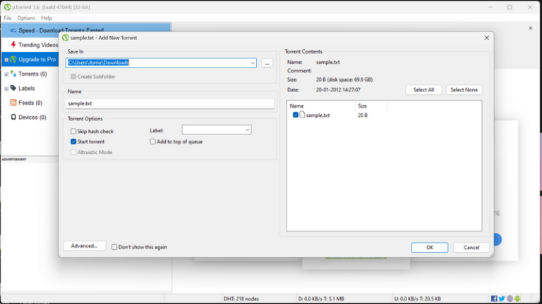 How to Open Torrent Files on Windows 11 - GeekChamp