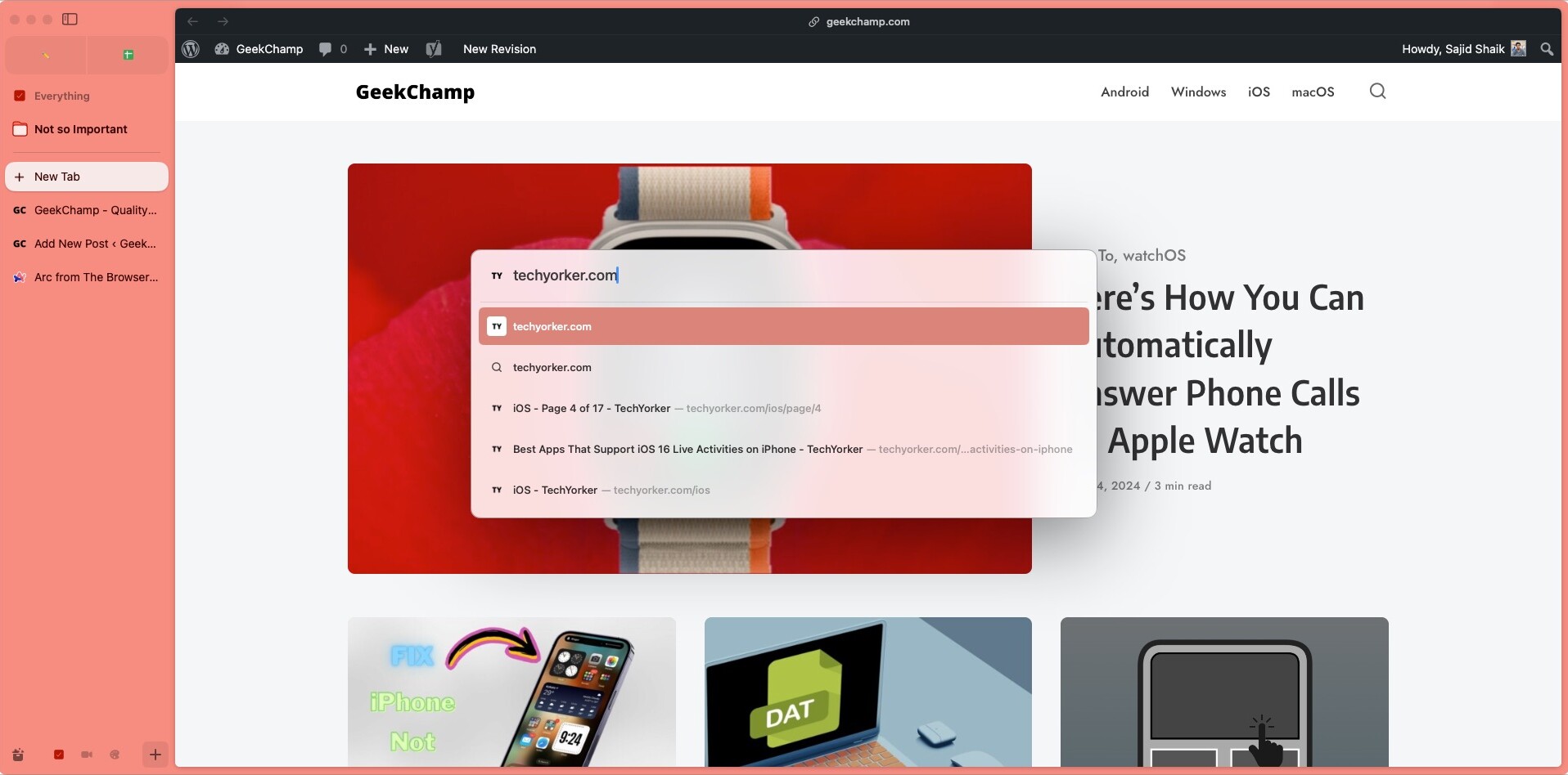 How to Install and Use Arc Browser on Mac - GeekChamp